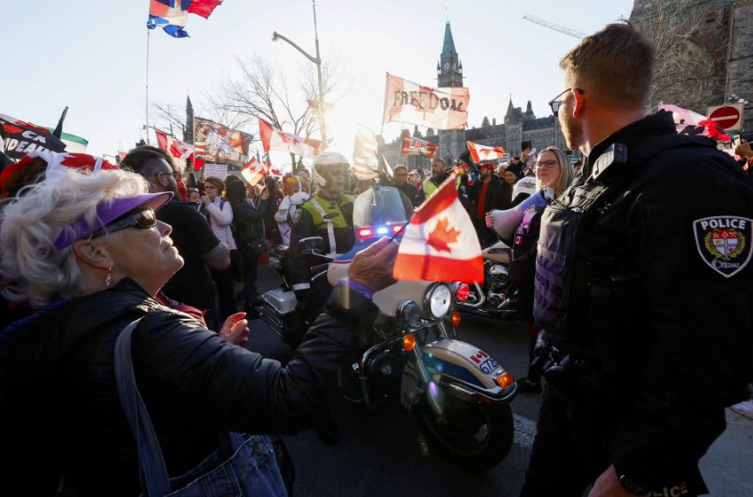 Canadian Police Arrest Several in Ottawa as Bikers Parade Turns Unruly